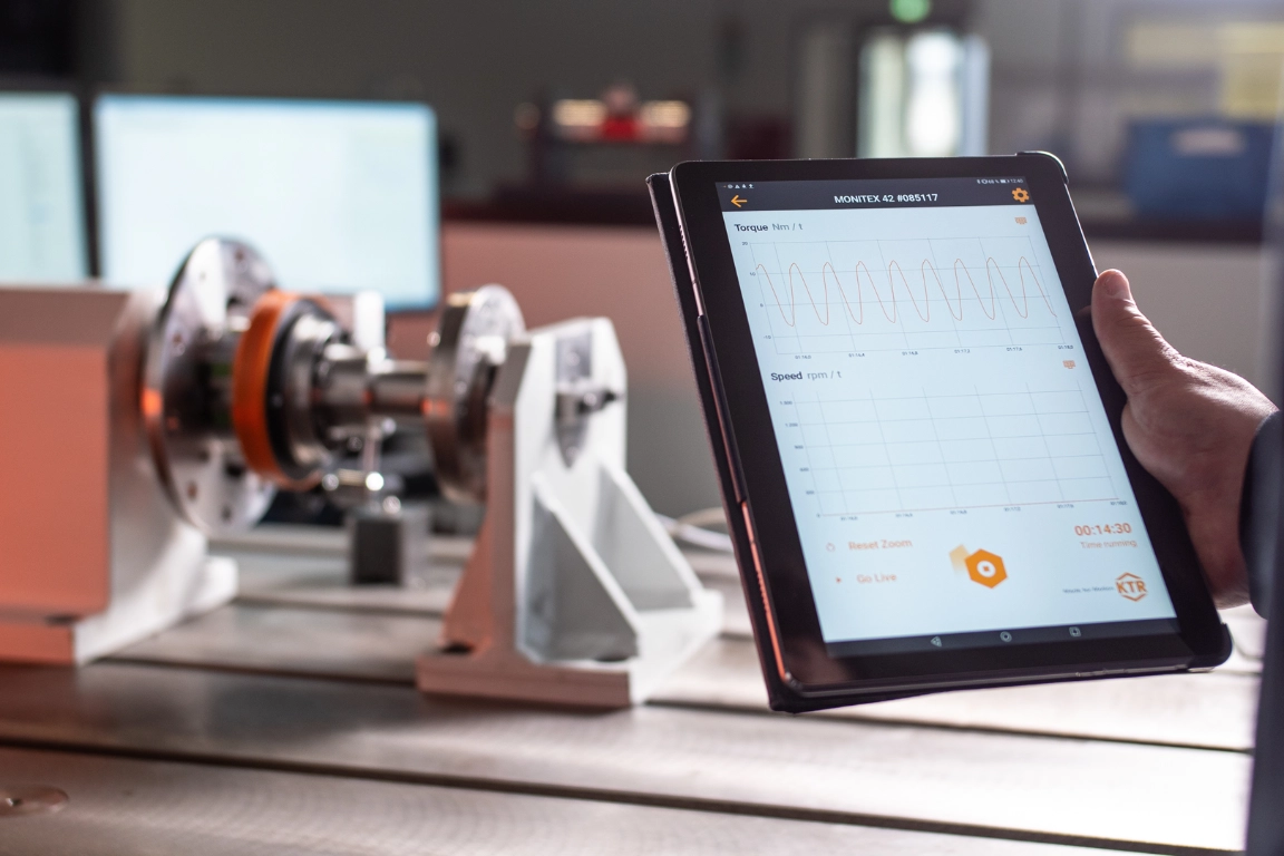 MONITEX BT: mangón del acoplamiento ROTEX medidor de par