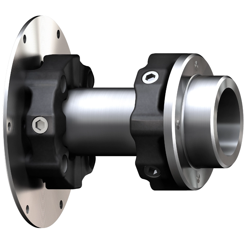 ⁣Acoplamiento de brida de alta elasticidad con eje intermedio EVOLASTIC DFH