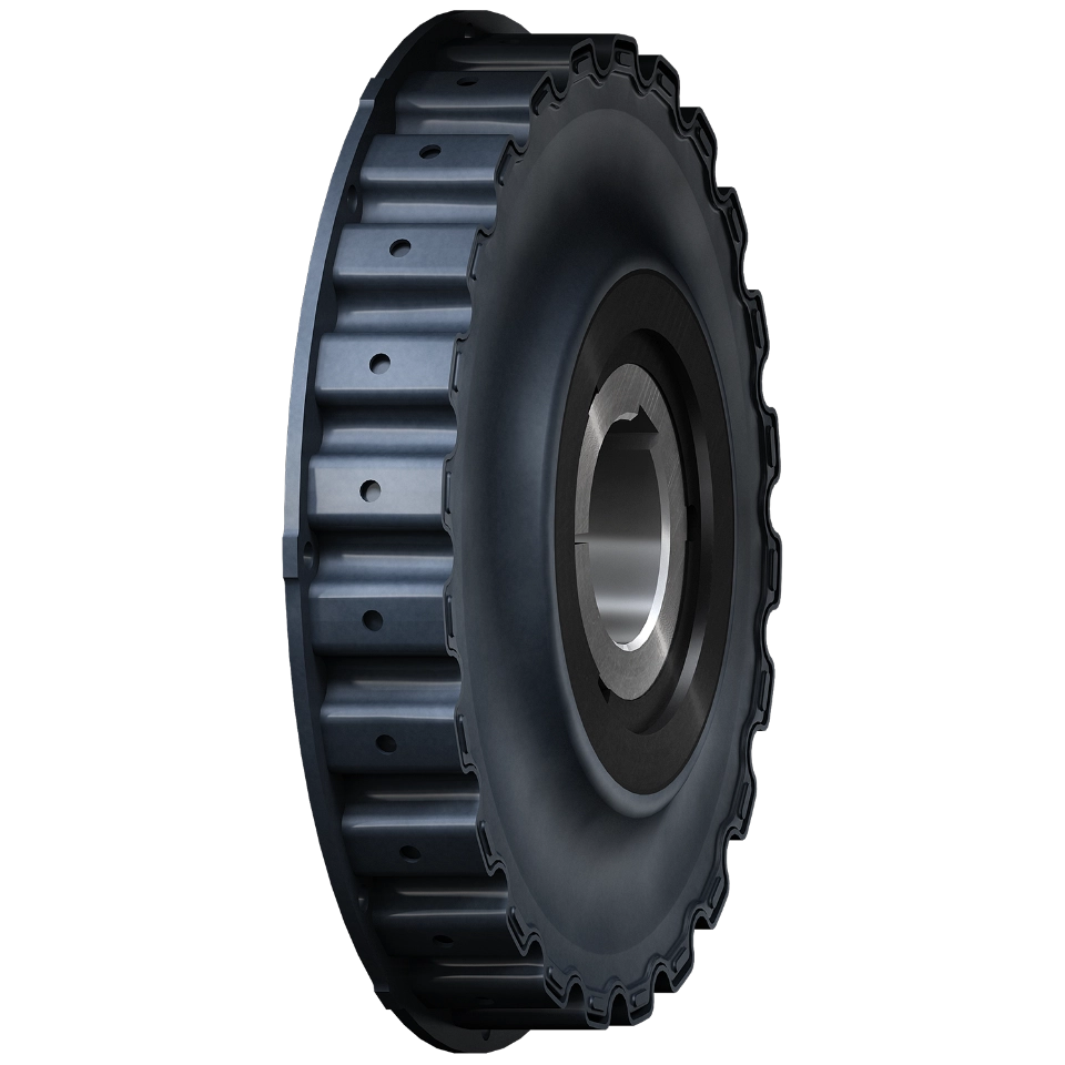 SINULASTIC® T flange coupling with Taperlock shaft connection